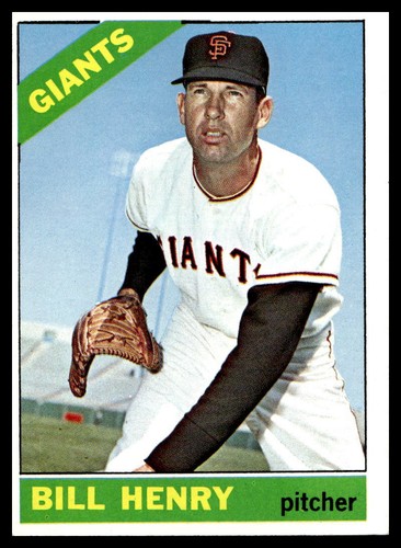 1966 Topps #115 Bill Henry San Francisco Giants VG-VGEX | eBay
