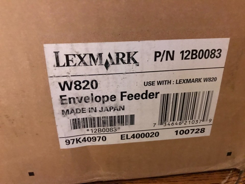 Lexmark Envelope Feeder W820 # 12B0083 | eBay