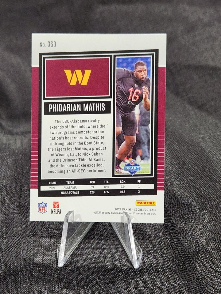 2022 Score-Phidarian Mathis Rookie Card #360 | eBay