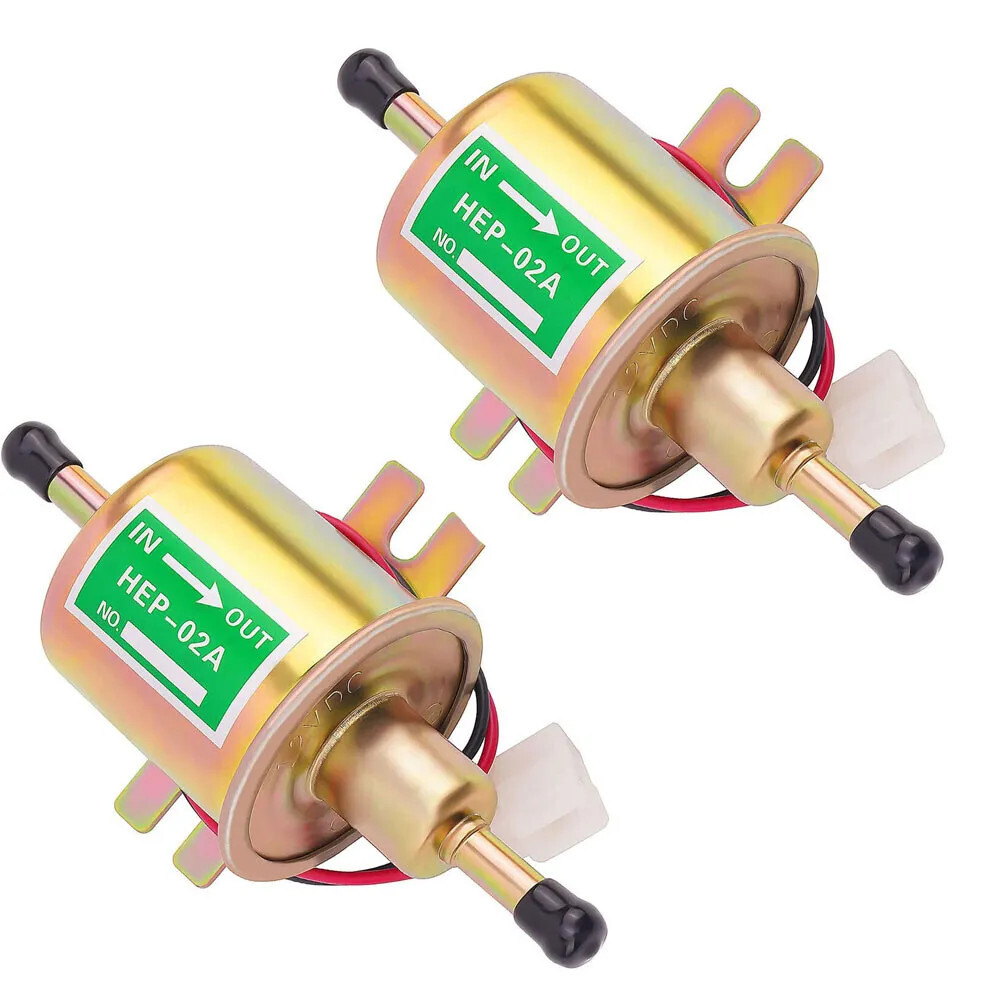 2 Packs 12V Electric Fuel Pump HEP-02A Universal Inline Low Pressure ...