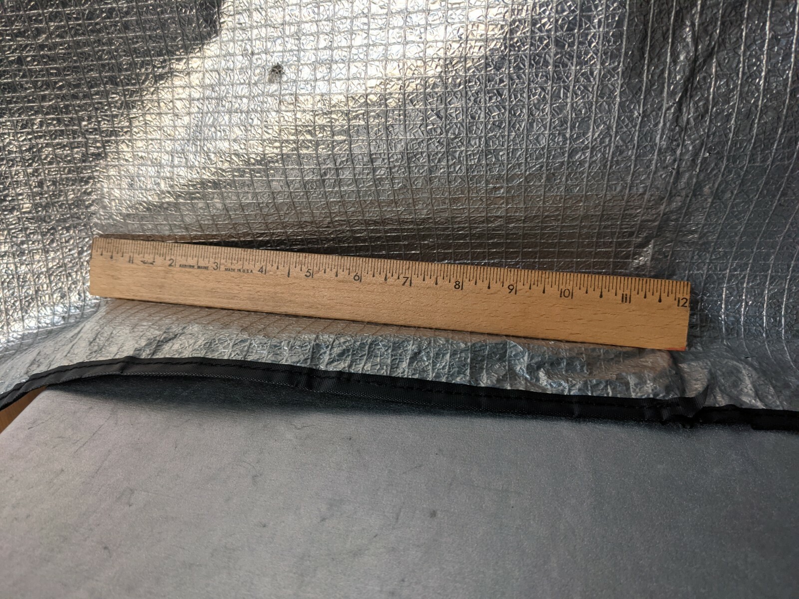 VINTAGE FALCON 12 INCH WOOD RULER. AUBURN, MAINE MADE IN U.S.A. MISSING ...