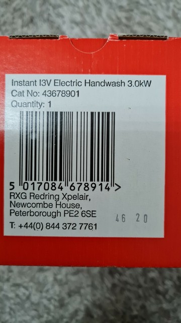 3kw Instant Hand Wash Hot Water Heater Over Sink Vortex Handwash ...