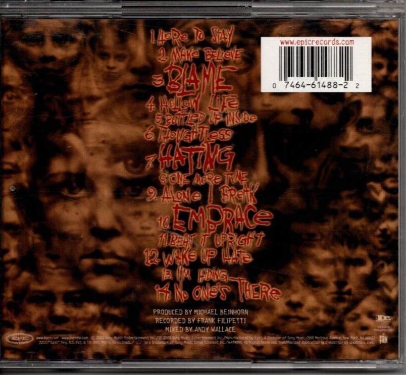 Untouchables by Korn (CD, 2002, Epic) Explicit 886978795823| eBay