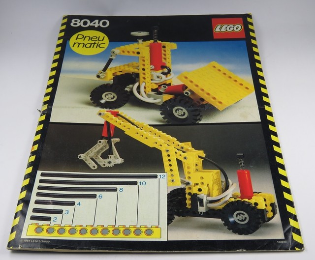 RARE Vintage 1980s Lego Technic Pneumatic Boxed Set 8040 With ...