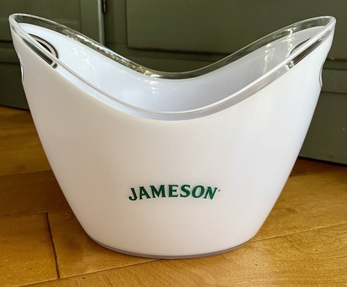 Jameson Irish Whiskey Thick Acrylic White Bottle Service Ice Bucket ...