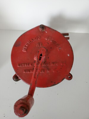 Vintage Mechanic Special Hand Crank Bench Grinder with 4" Wheel | eBay