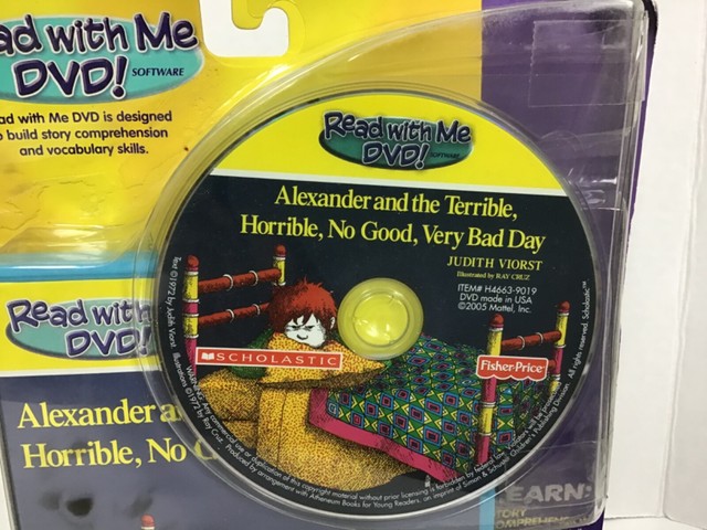 Read With Me DVD Scholastic Alexander and The Terrible Horrible No Good ...