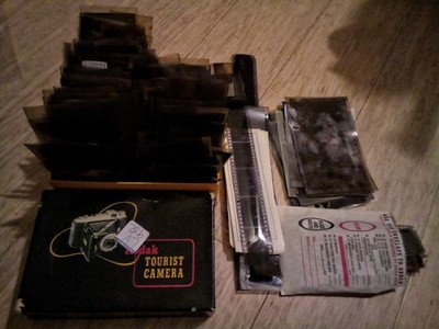 HUGE LOT of NEGATIVES Photos of Men Boys Women Children Animals Cars ...