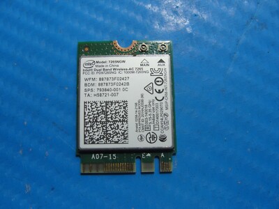 HP Omen 17.3” 17-w210nr Genuine Laptop Wireless WiFi Card 7265NGW ...