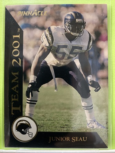 1993 Pinnacle Team 2001 San Diego Chargers Football Card #1 Junior Seau ...