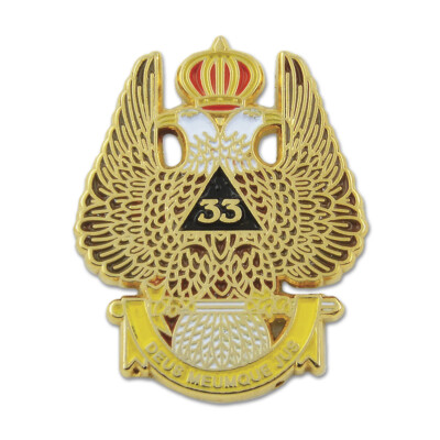 33rd Degree Double Headed Eagle Scottish Rite Masonic Lapel Pin | eBay