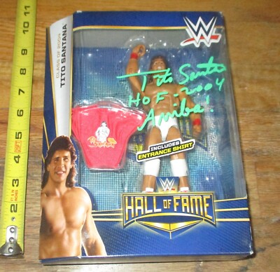 WWF WWE Mattel Tito Santana Elite Hall Fame Elite Wrestling Figure ...