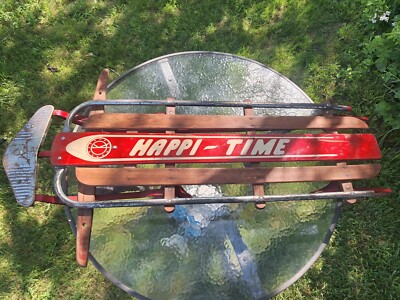 Vintage Happi Time Sled Wood / Metal Runner for Rustic Decor | eBay