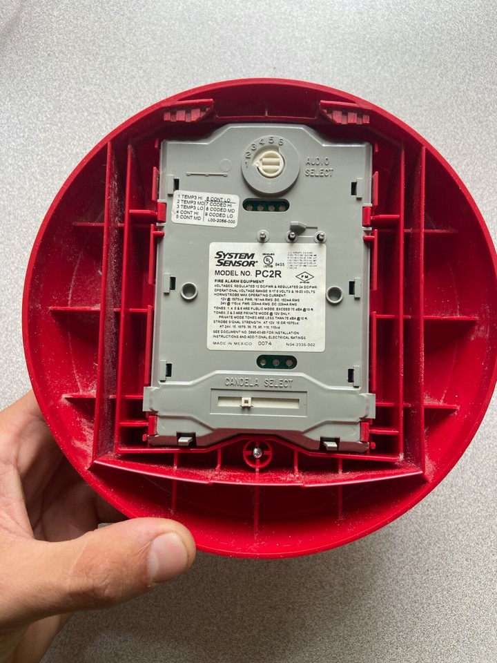 System Sensor PC2R Ceiling Mount Fire Horn Strobe - Red 783863028281 | eBay