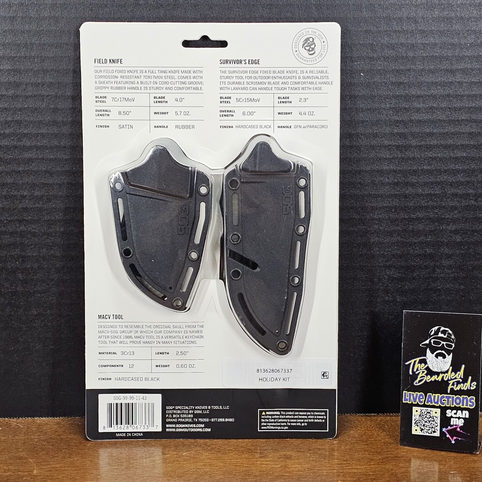 Sog Combo Kit Sog Field Knife Sog Survivors Edge MacV Tool - NEW | eBay