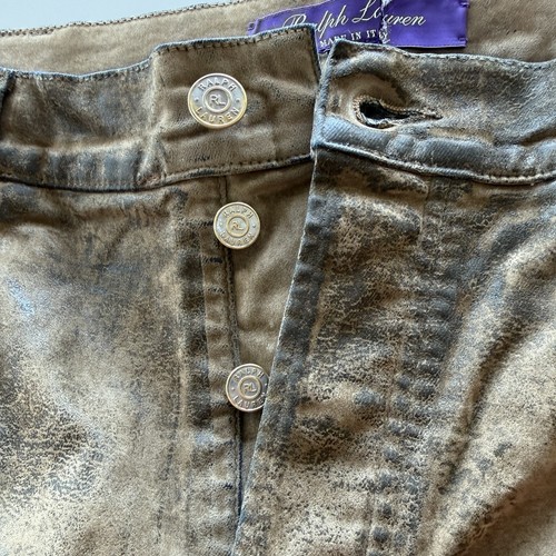 Ralph Lauren Purple Label 750 Womens 31 Wax Coated Button Fly Denim ...