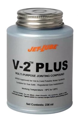 V-2 Plus Jet Lube 236g Multi-Purpose Pipe Jointing Compound for Water ...