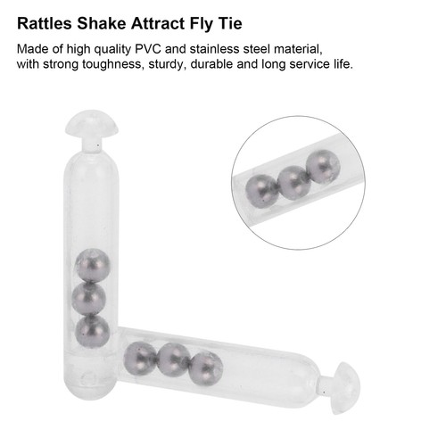 Transparent White Fishing Lure Baits Rattles Insert Tube Rattles Shake ...
