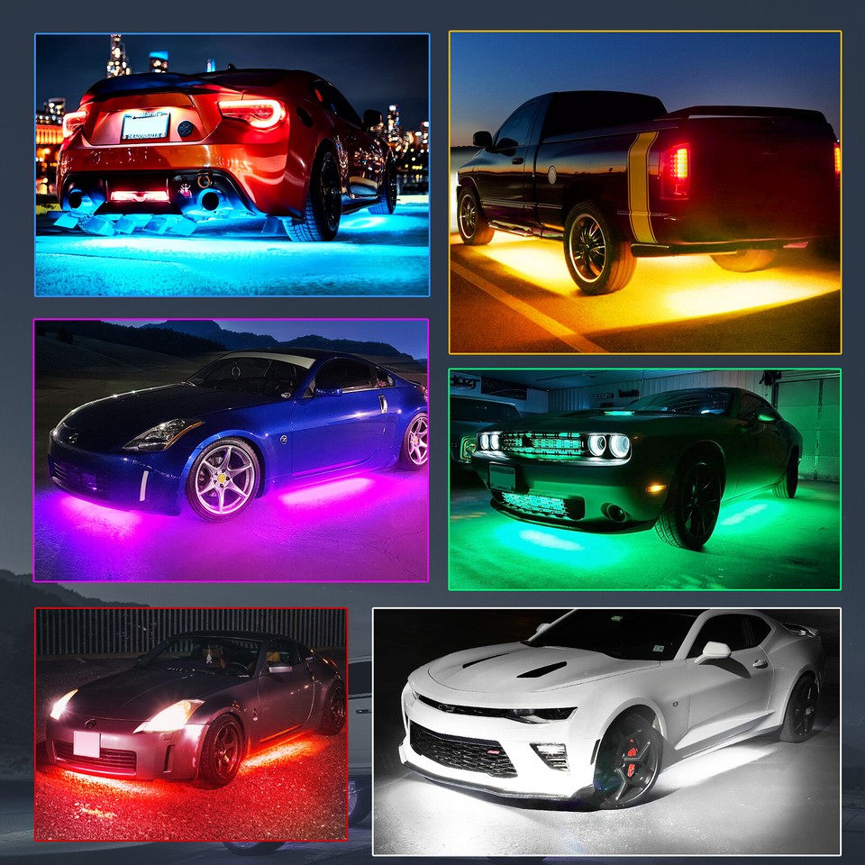N8 Car Underglow Light Bar RGBW LED Exterior Underbody Multicolor Light ...