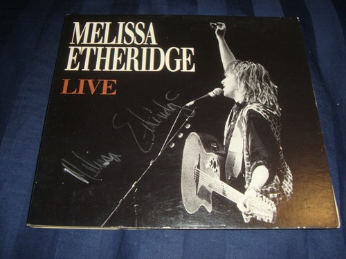 Melissa Etheridge Live promo cd Signed | eBay