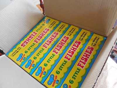 6 DOZEN WIND UP FISH TOYS w/ WAVING TAIL ACTION | eBay
