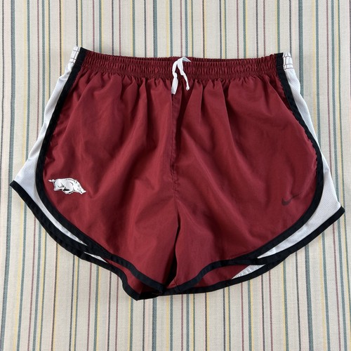 Arkansas Razorbacks Nike Shorts Womens medium Red Running Gym Workout ...