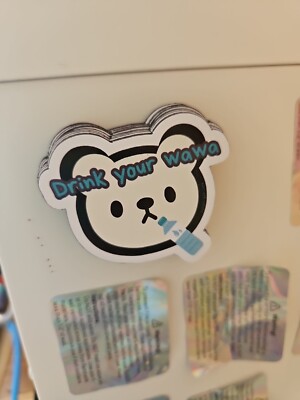 Drink Your Wawa Kawaii Bear Mini Magnet | eBay