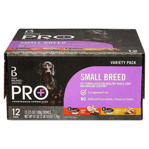 Pure Balance Pro+ Turkey Stew & Chicken Stew Wet Dog Food for Small ...