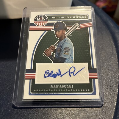 2023 USA STARS & STRIPES blake ragsdale AUTO! Rare RC Rookie Prospect ...