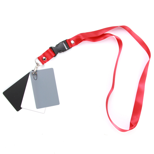 Mini 18% Gray Balance Exposure Card Black White Photograph Shot Camera ...