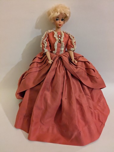 Barbie Dress Coat Red Victorian Historical Ball Gown Vintage Crinoline ...