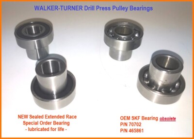 Walker Turner Drill Press - Extended Race Pulley Bearing 70702 ...