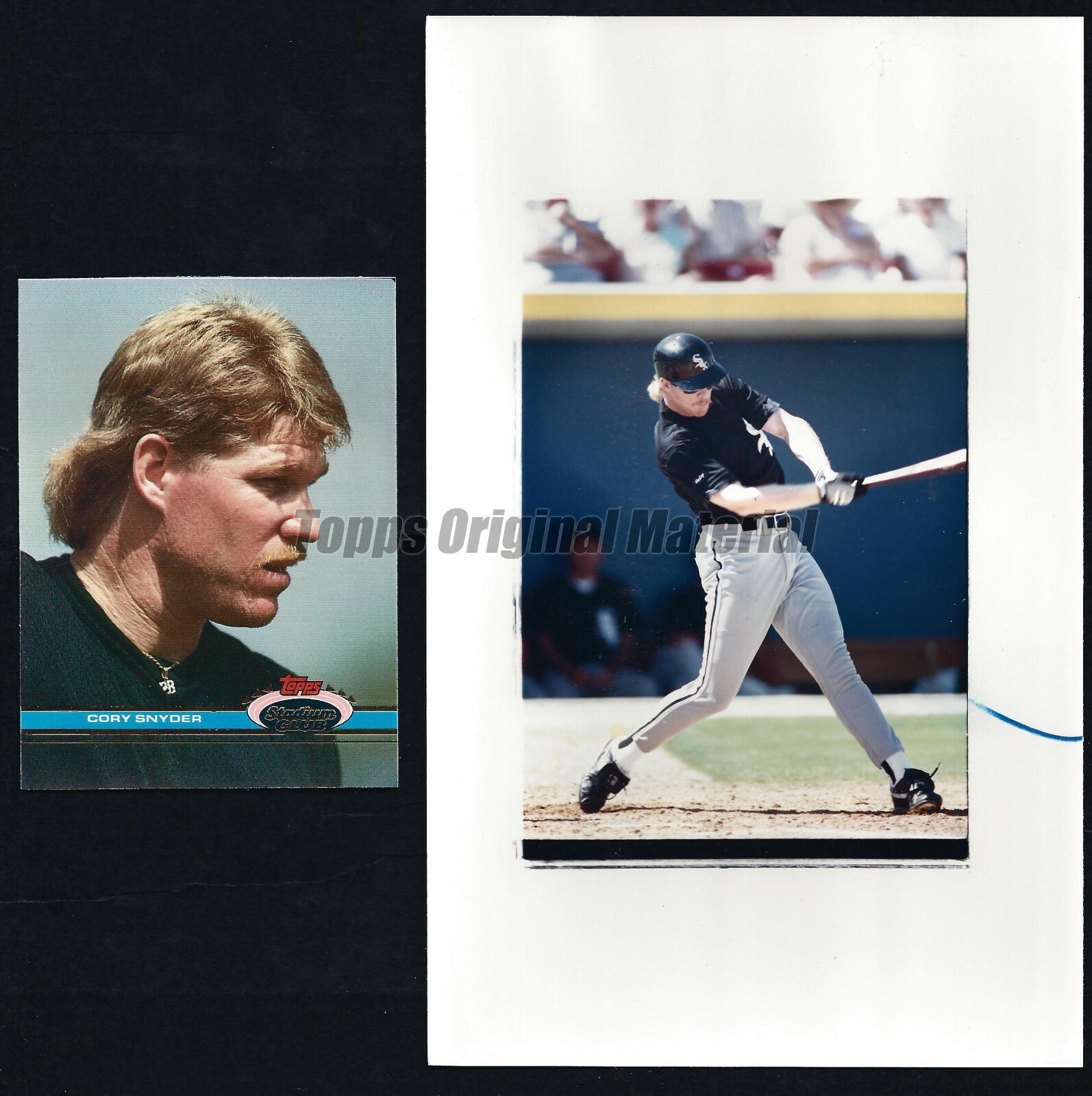 Cory Snyder White Sox 1991 Topps Stadium Club Original Photos 5x8 Vault ...