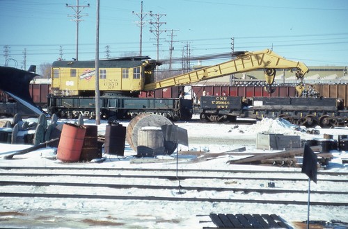 SF Original Slide CNW North Western MofW Crane X6359 - Butler WI 1981 ...