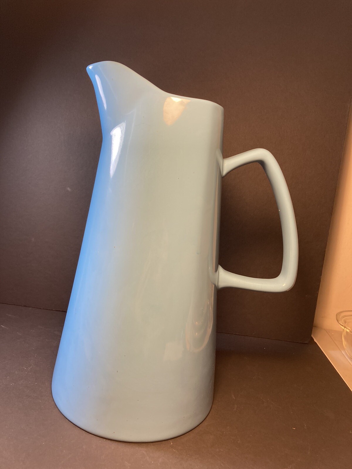 VTG Buffalo China Oneida Blue Hawaiian Tall Pitcher Restaurant Ware 12. ...