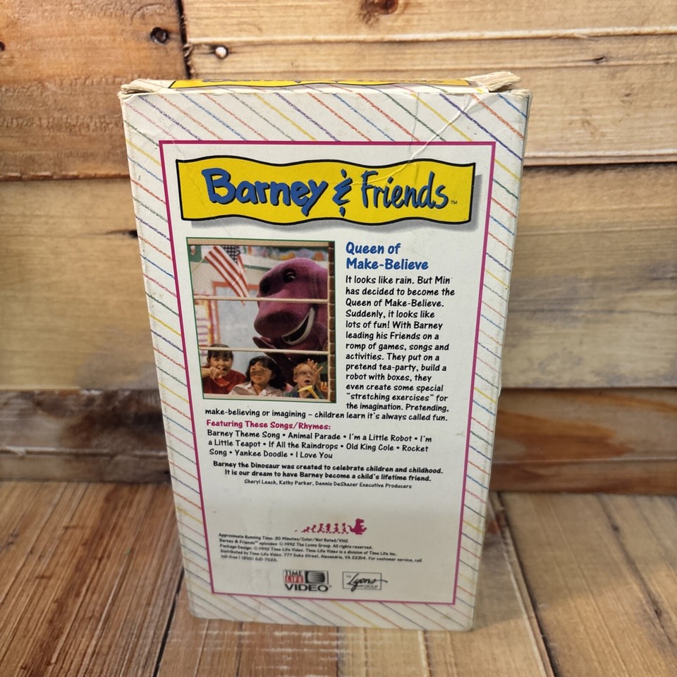 Barney & Friends Queen Of Make Believe VHS Tape Used VERY RARE HTF | eBay