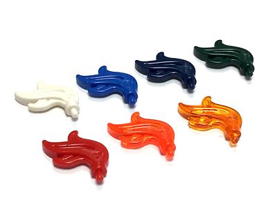 LEGO 64647 Minifigure, Plume Feather Triple Compact / Flame / Water ...