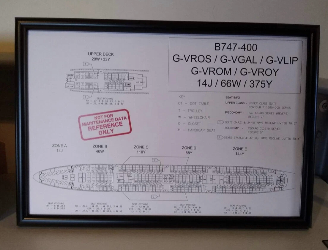 Virgin Atlantic 747 Seating Plan