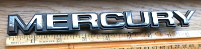 Mercury OEM 8.25" Chrome & Black Plastic Emblem Badge Logo Nameplate ...