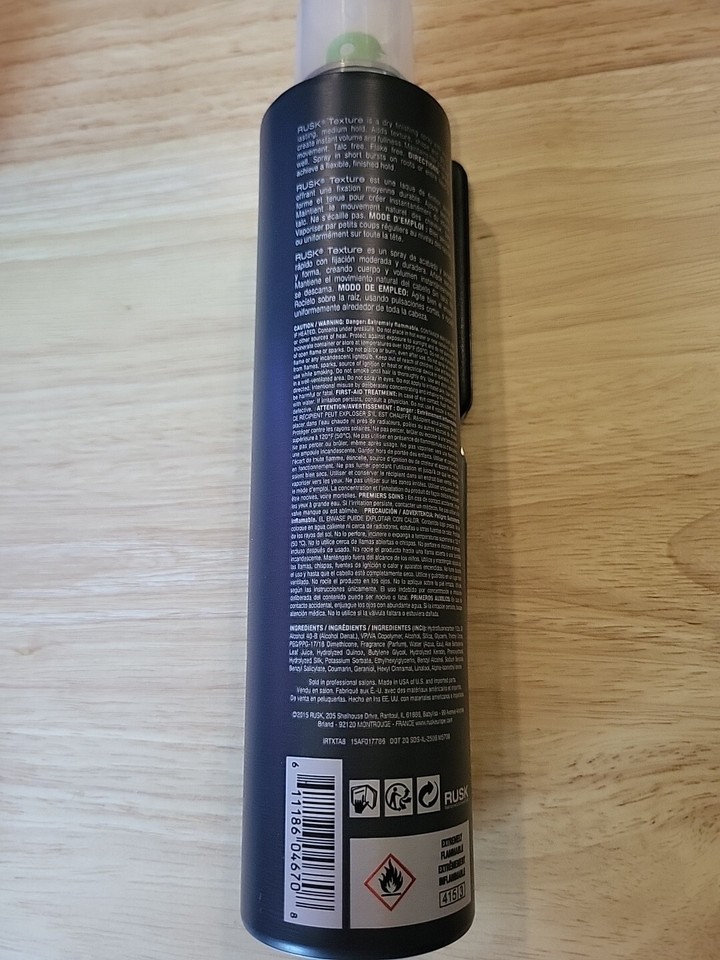 Rusk Texture Dry Finishing Spray, Medium Hold Free Shipping | eBay