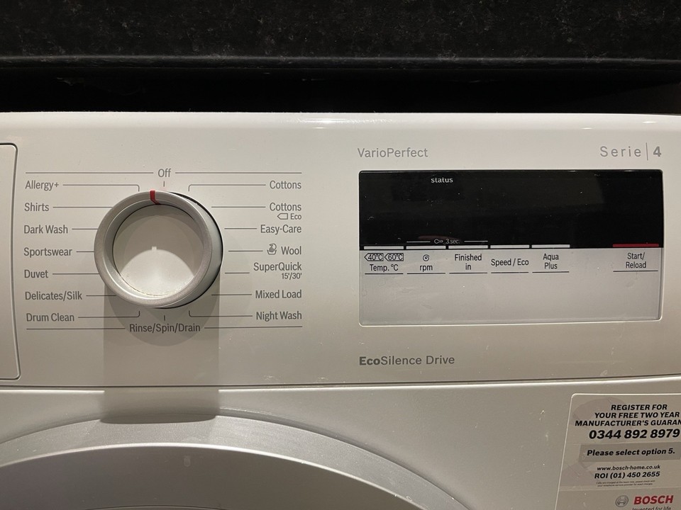 Bosch VarioPerfect EcoSilence Drive Washing Machine Series 4 - great ...