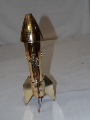 Berzac 1957 Astro Rocket Missile Mechanical Coin Bank Hartford Aircraft ...