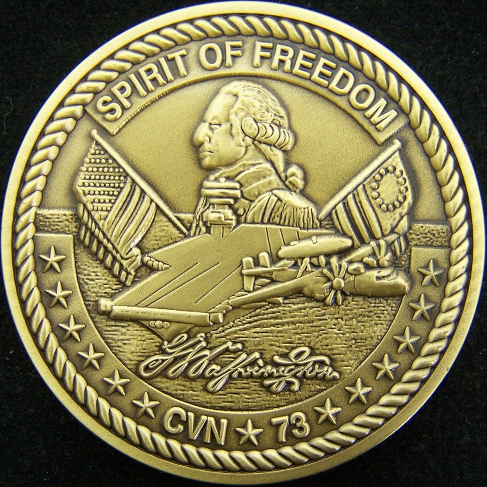 USS George Washington CVN 73 Spirit of Freedom Challenge Coin | eBay
