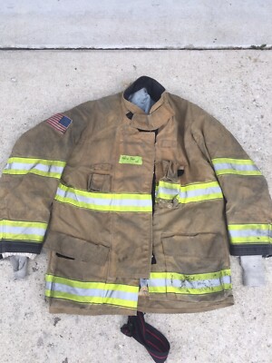 Firefighter Globe Turnout Bunker Coat 48x36 G-Xcel NO CUT OUT 2010 | eBay