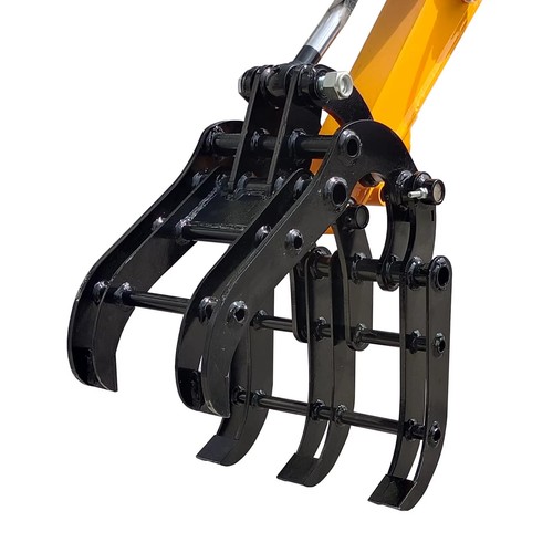 16in Grabber Wood Rock Log Grapple Attachment Fits 1T 1.5 Ton Mini ...