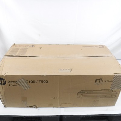 HP DesignJet T100 5ZY56A #B1K 24" Printer Plotter Large-Fomat White USB ...