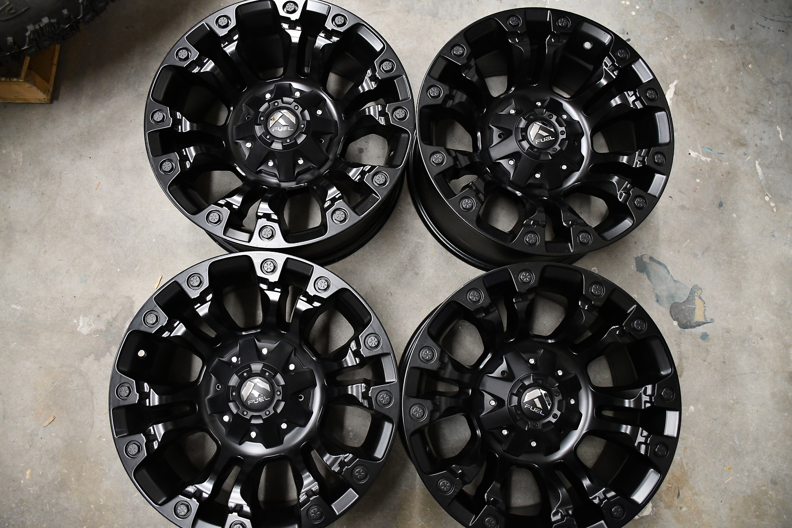 Set 4 18x9 Fuel Vapor Matte Black Wheels 6x135 6x5.5 -13mm Rims | eBay