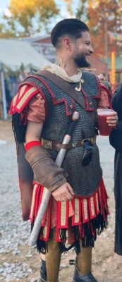 Roman Legion Hamata, chainmail hamata with shoulder doubler, Roman ...