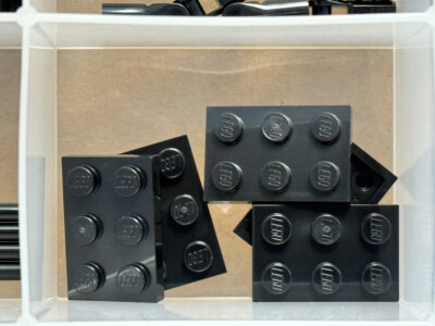 LEGO Parts - Black Plate 2 x 3 - No 3021 - QTY 5 | eBay