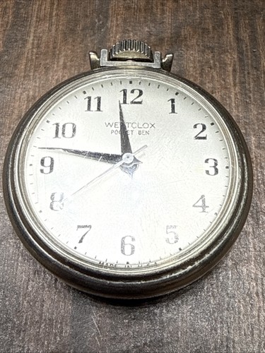 Vintage Westclox Pocket Ben Pocket Watch Model 90002 USA Snap Back | eBay